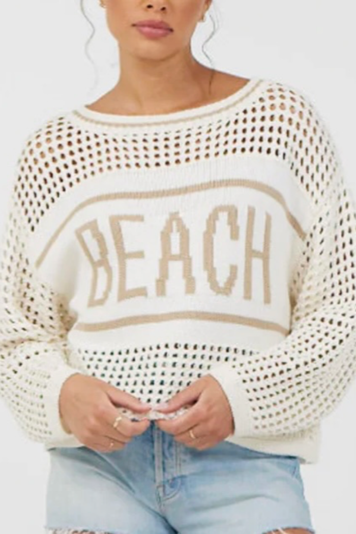 Netted Beach Sweater – Uniquely Yours